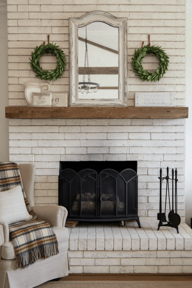 15 Rustic Farmhouse Fireplace Ideas To Warm Up Your Home - The Savvy Folks