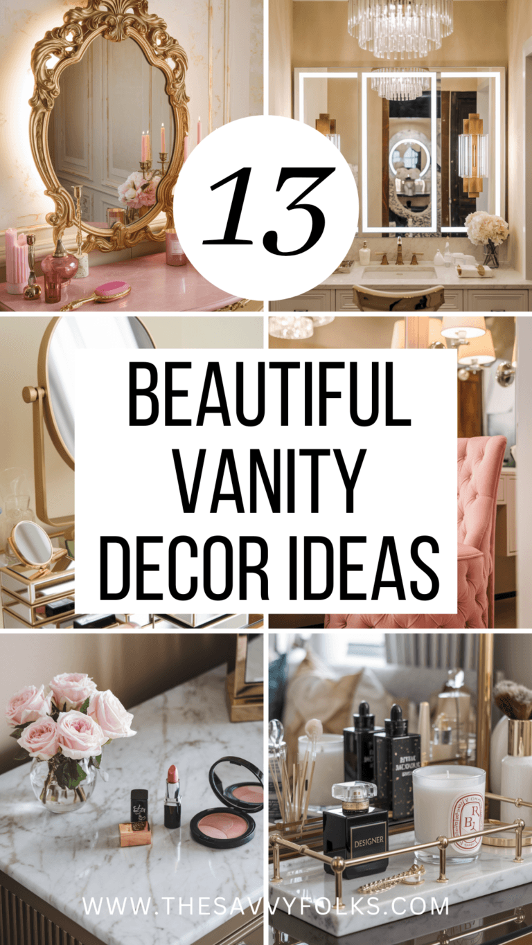 12 Vanity Decor Ideas To Make Your Space Shine - The Savvy Folks