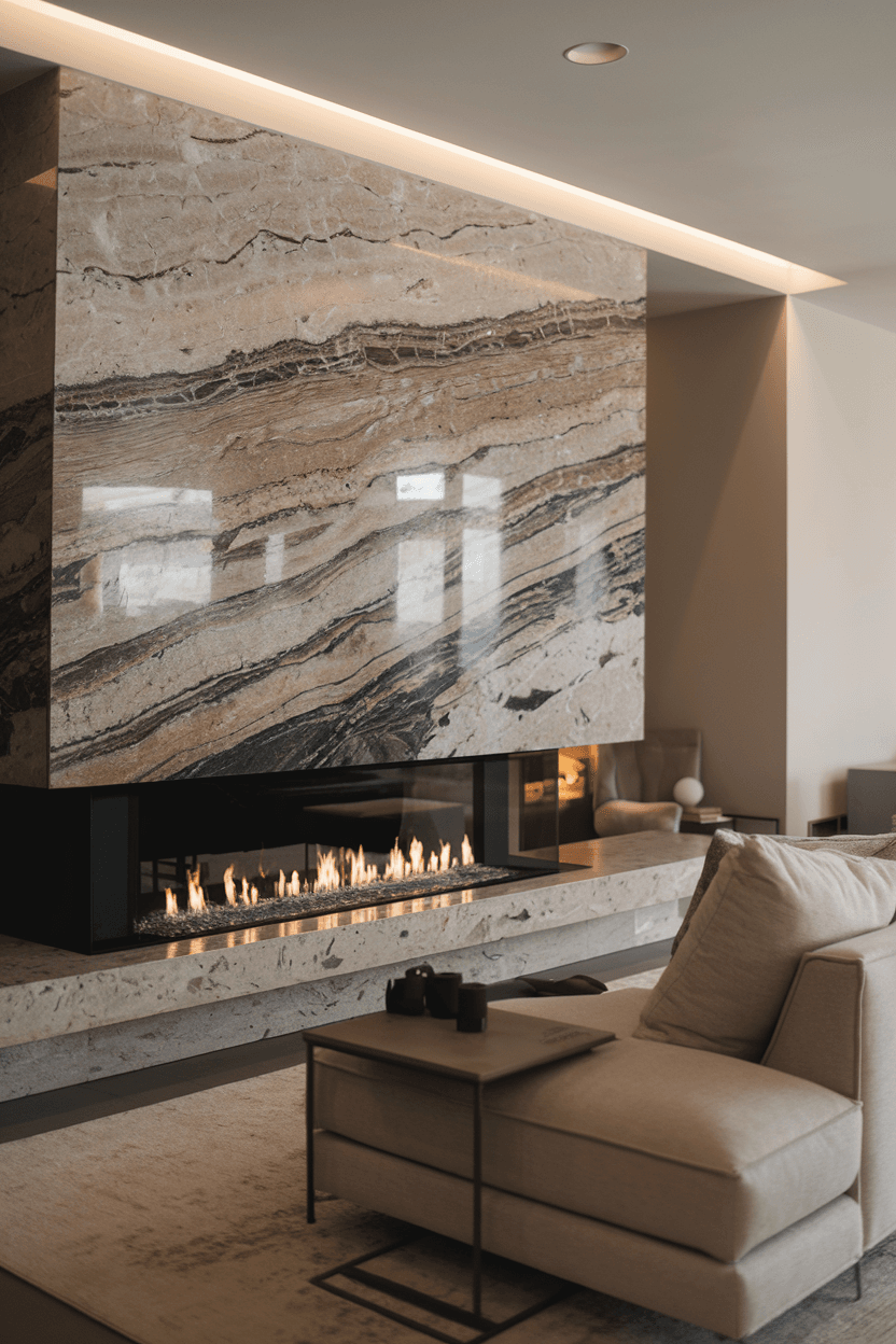 16 Stunning Natural Stone Fireplace Ideas To Transform Your Home - The ...