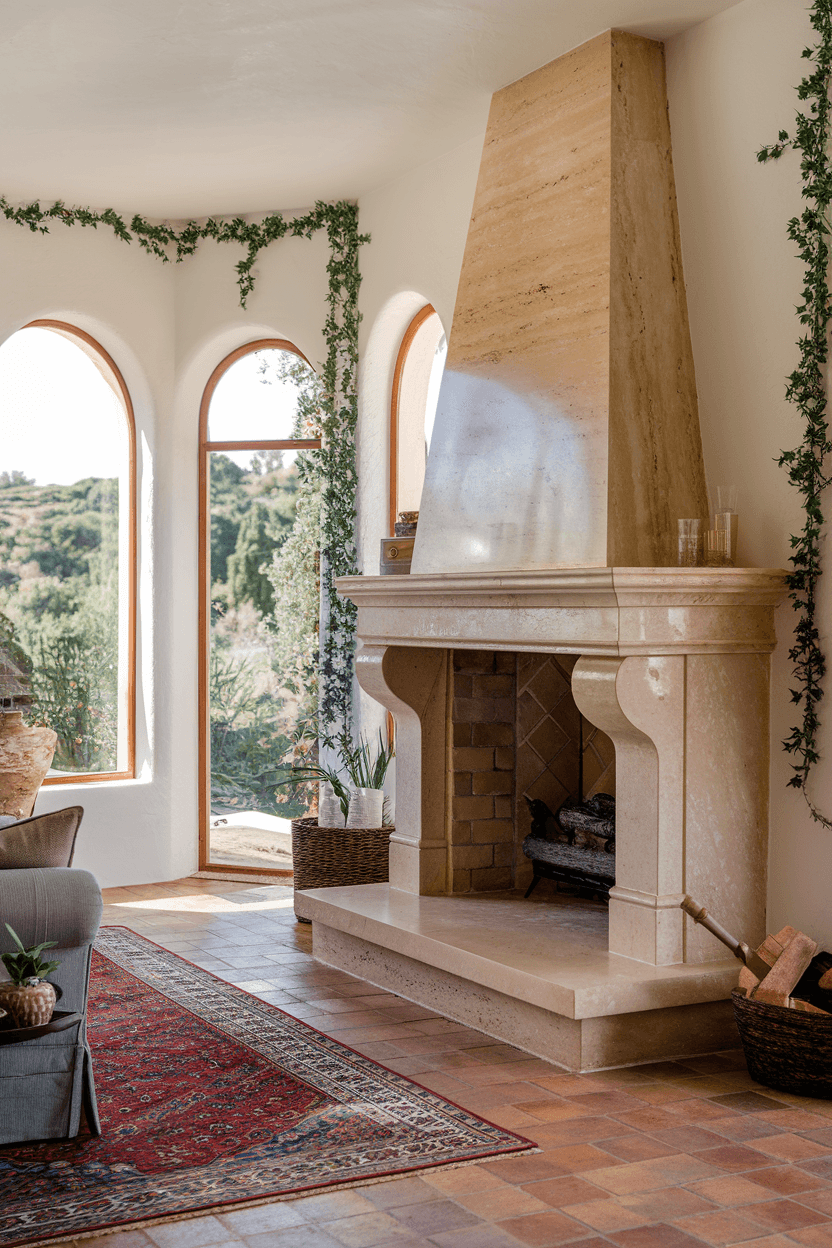 16 Stunning Natural Stone Fireplace Ideas To Transform Your Home - The ...