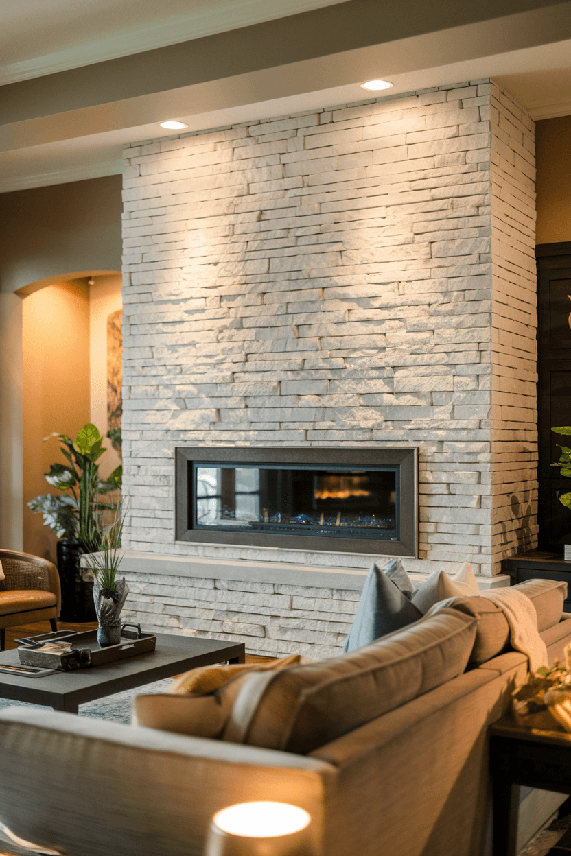 16 Stunning Natural Stone Fireplace Ideas To Transform Your Home - The ...
