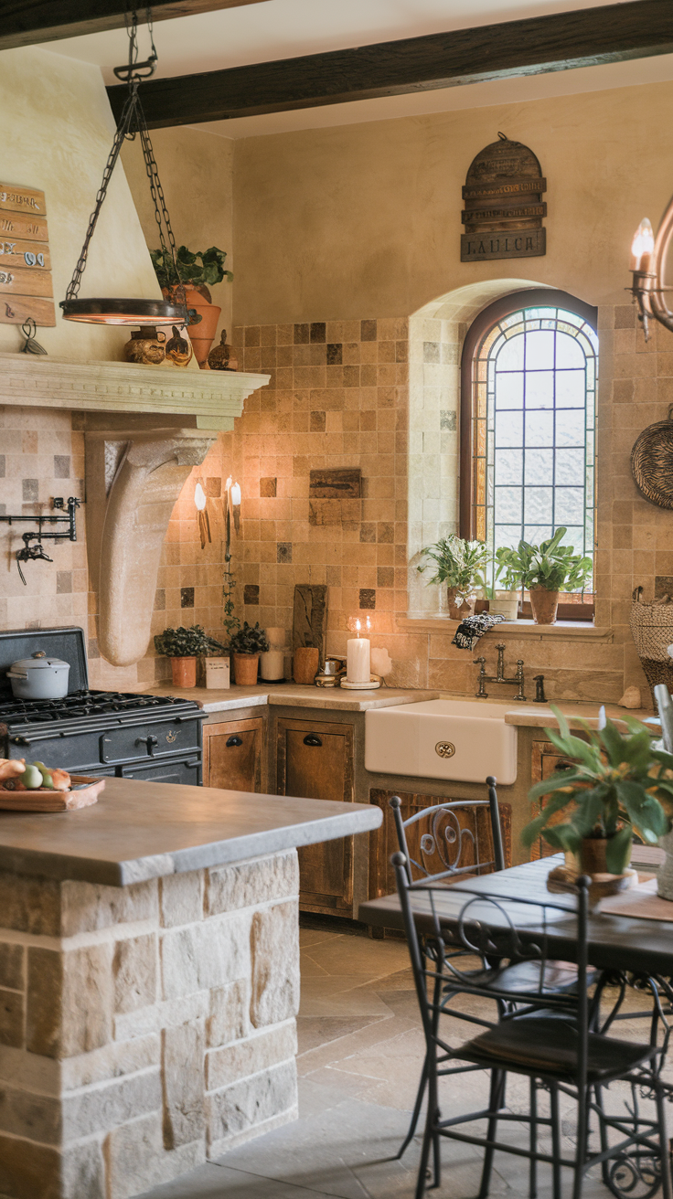 25+ Gorgeous Natural Stone Backsplash Kitchen Ideas - The Savvy Folks