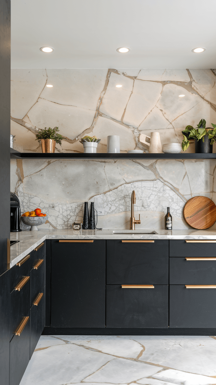 25+ Gorgeous Natural Stone Backsplash Kitchen Ideas - The Savvy Folks