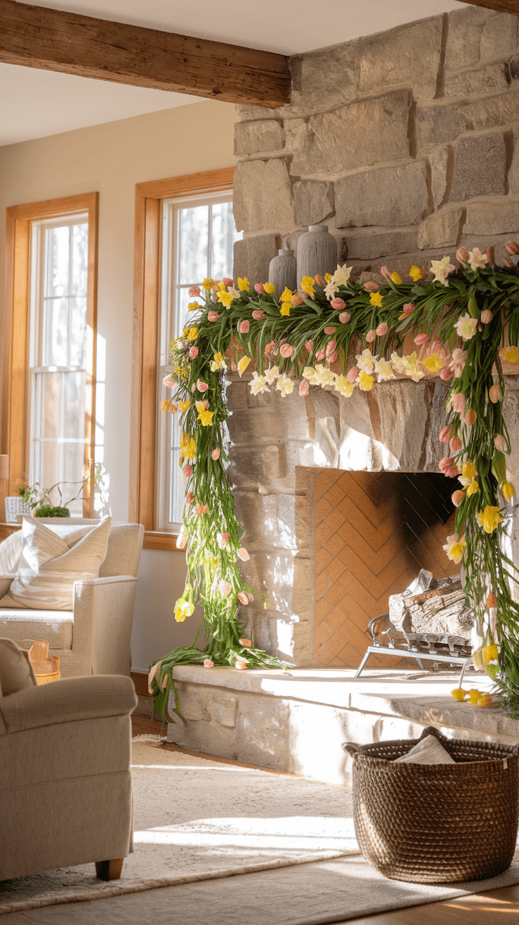 20 Easy Spring Mantle Decor Ideas For A Fresh Look - The Savvy Folks