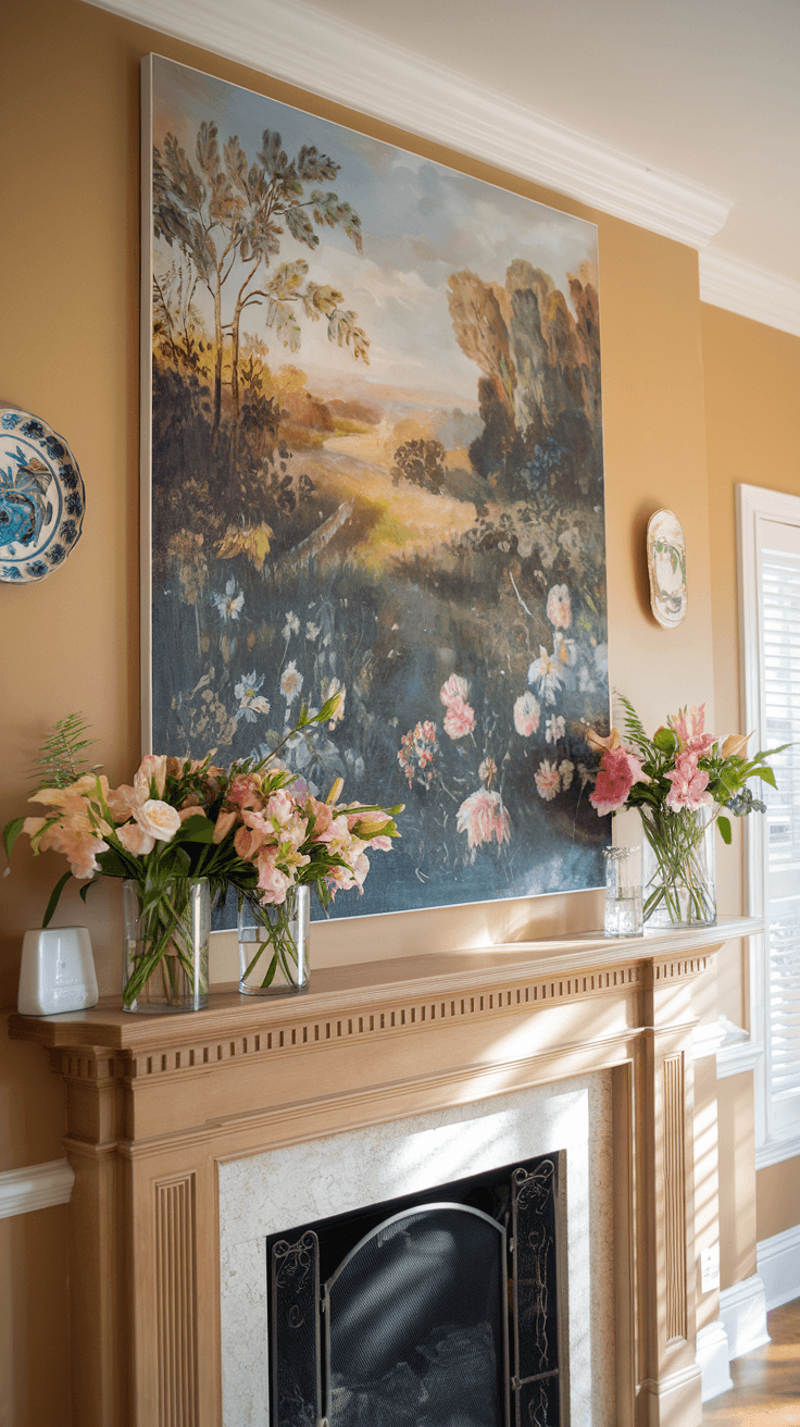 20 Easy Spring Mantle Decor Ideas For A Fresh Look - The Savvy Folks