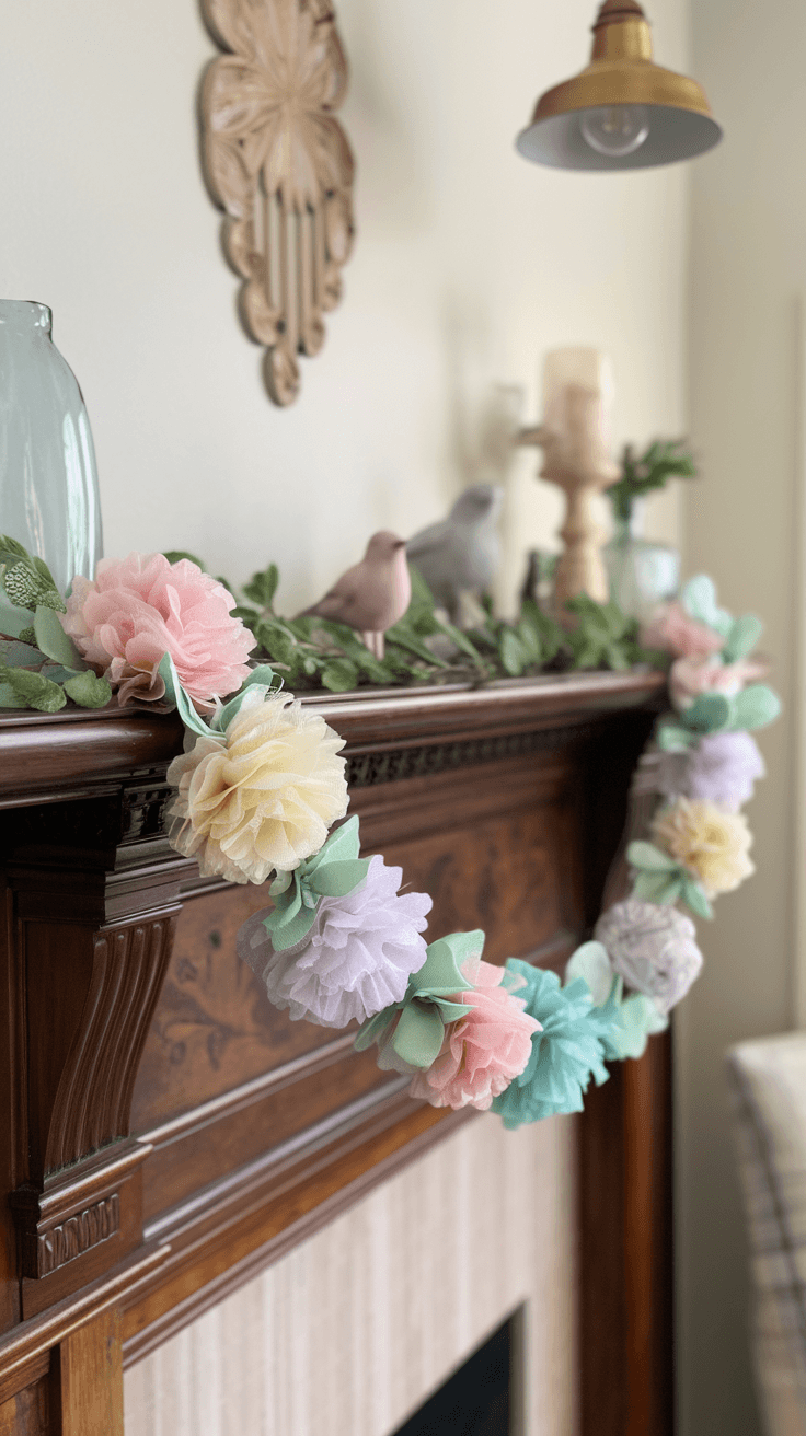 20 Easy Spring Mantle Decor Ideas For A Fresh Look - The Savvy Folks